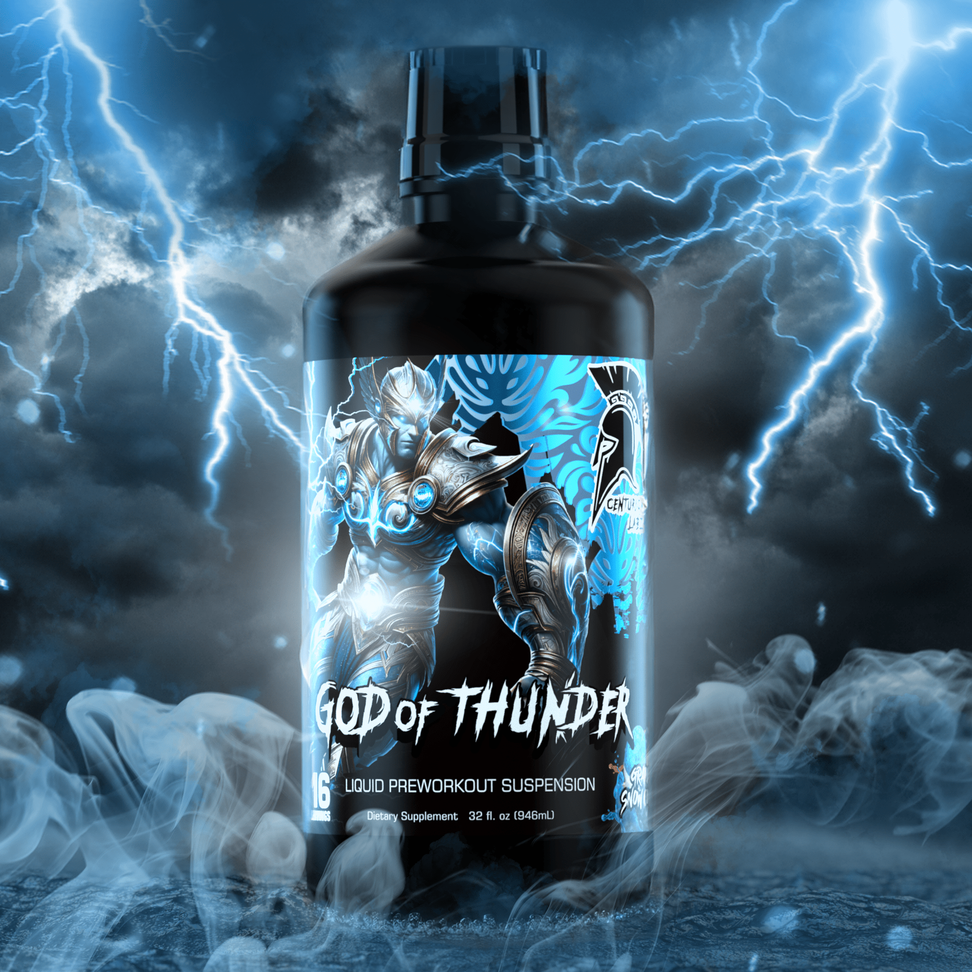 God of Thunder – Liquid High‑Stim Pre‑Workout | Centurion Labz ...